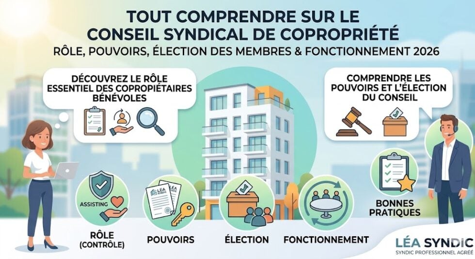 Conseil syndical de copropriété : rôle, pouvoirs et élection